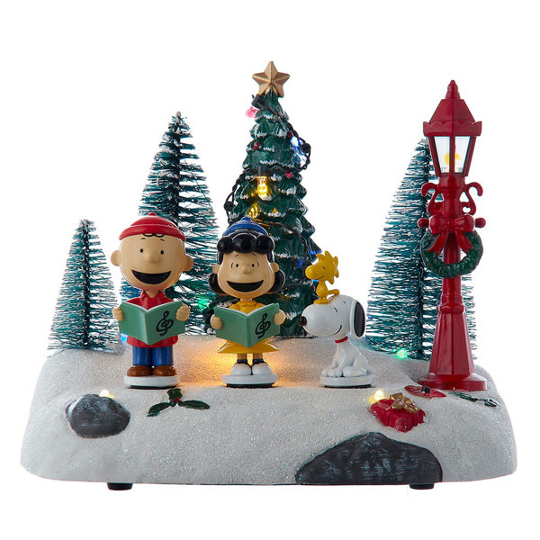 Kurt Adler 6-Inch Peanuts Battery-Operated Lighted Musical Carolers Table Piece | Wayfair